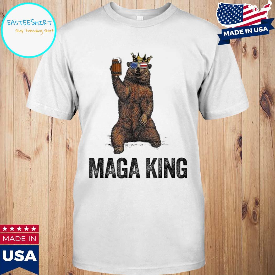 Official Bear crown maga king the great maga king pro Trump T-shirt ...