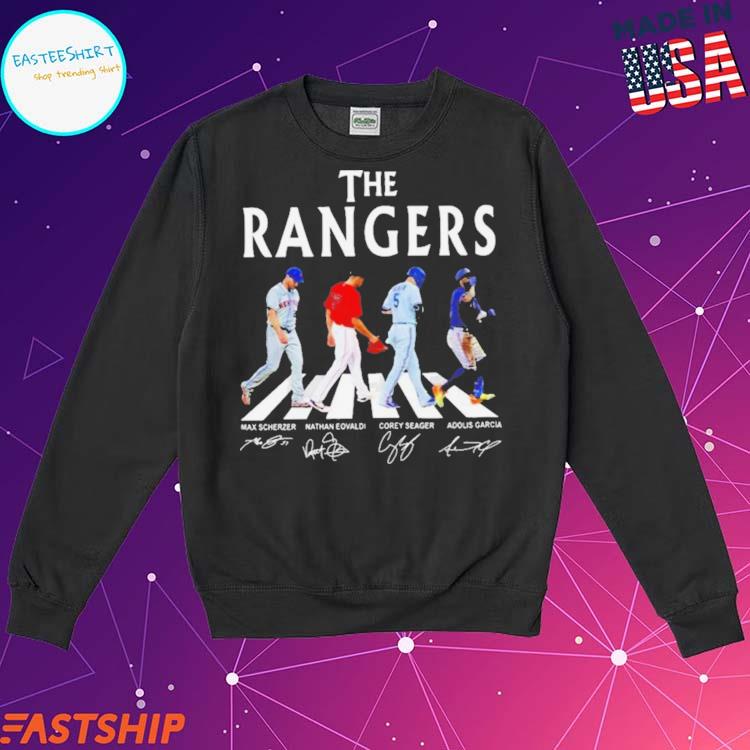 Official the Texas Rangers Abbey Road 2023 World Series Signatures T ...