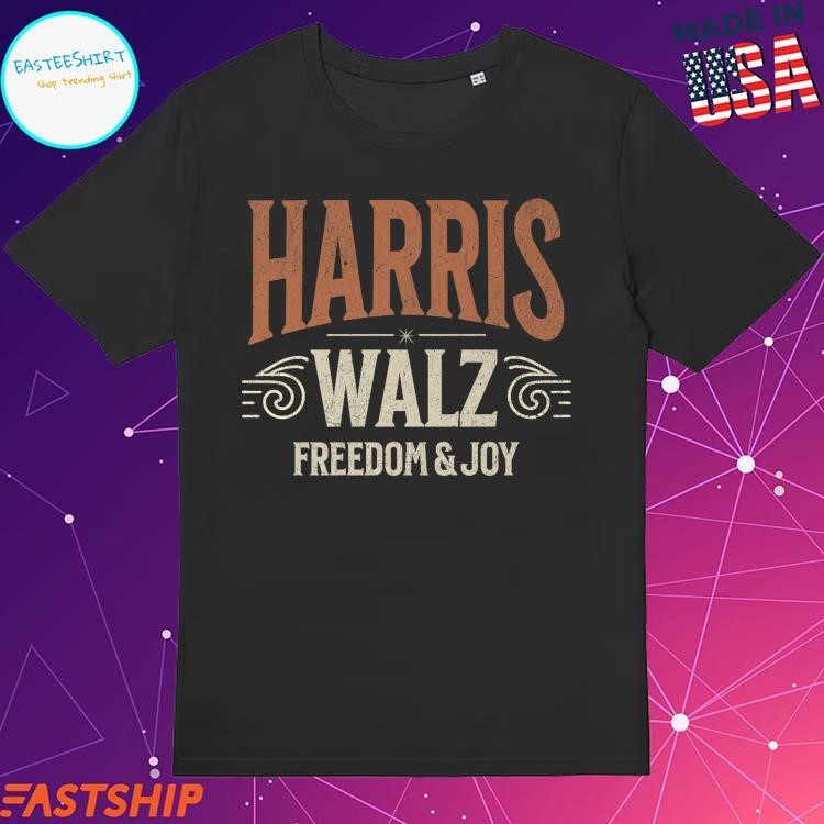 Official Kamala Harris Tim Walz Waltz 2024 Freedom & Joy T-Shirts ...